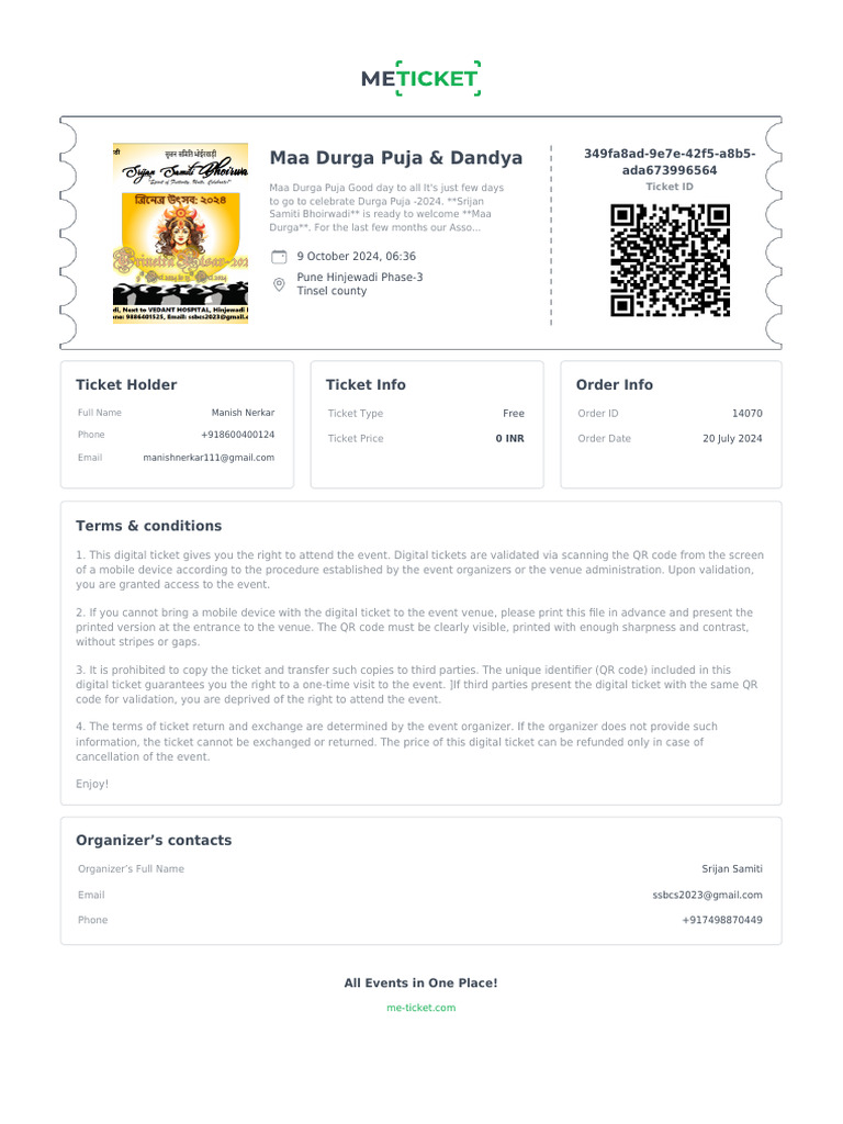 Maa Durga Puja Dandya 14070 | PDF | Qr Code | Computing