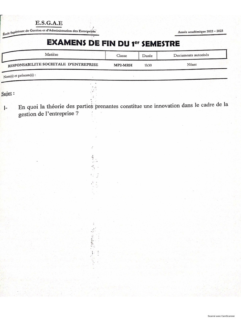 Session Semestre 1 MRH 2022-2023 | PDF