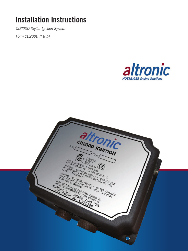 CD200D Ignition System Installation Guide | PDF | Electrical Connector ...