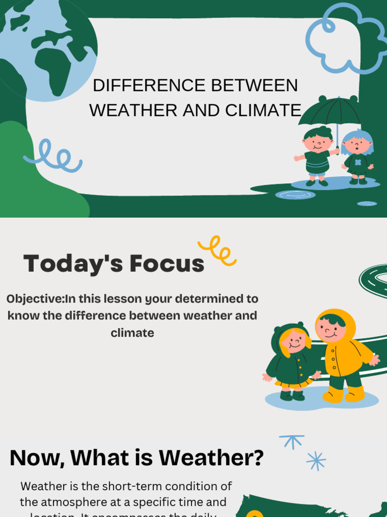 Weather vs. Climate Explained | PDF