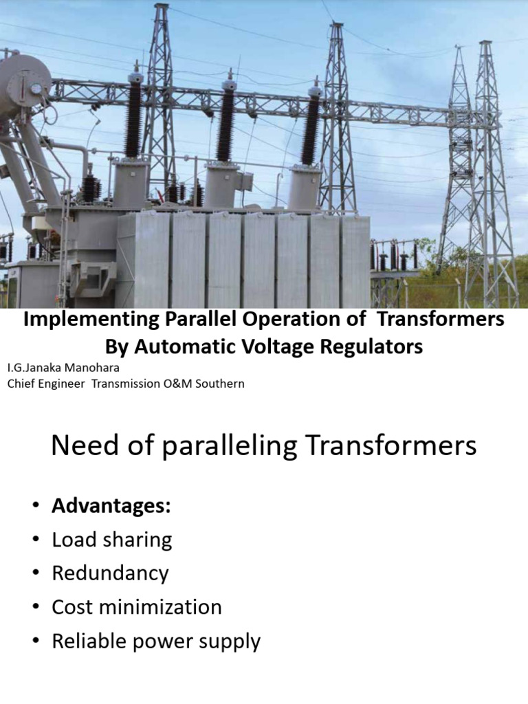 Implementing Parallel Operation of Transformers | PDF | Transformer | Electrical Engineering