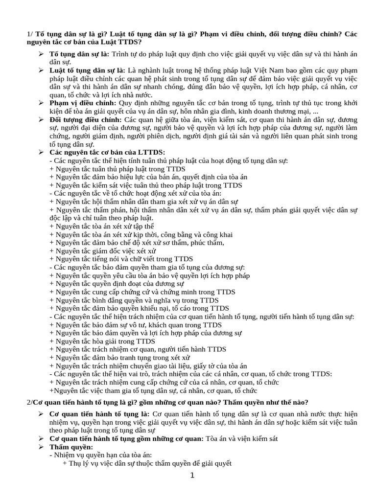 N I Dung Ôn Thi TTDS | PDF