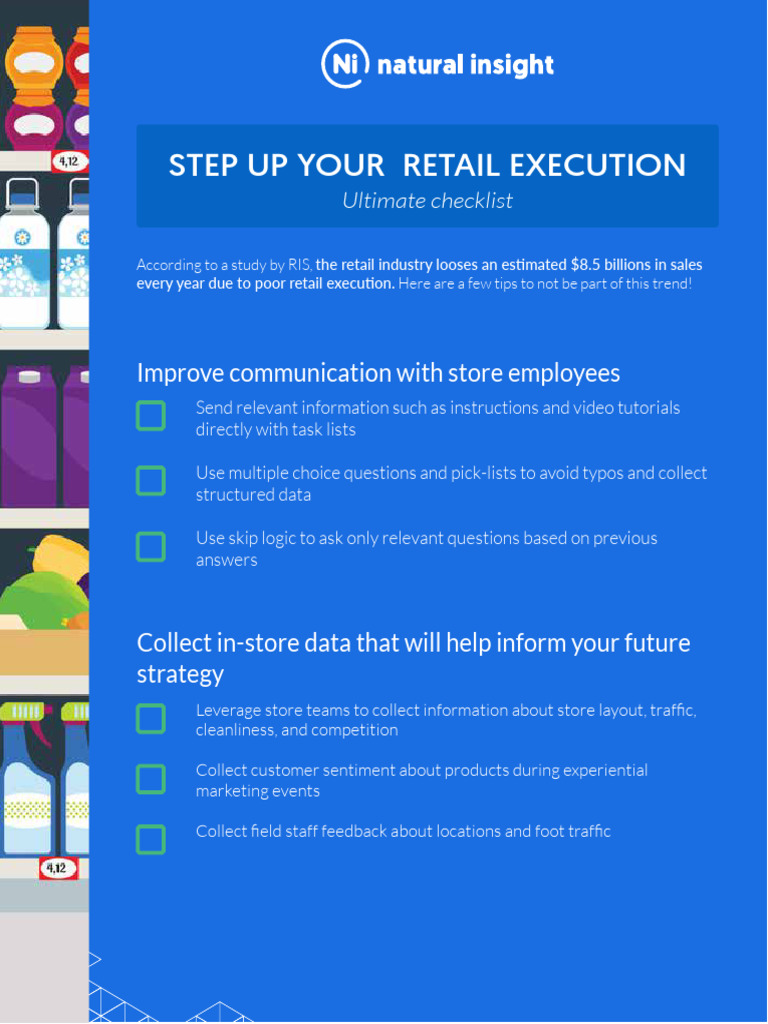 Step-up-retail-execution-checklist | PDF | Retail | Business