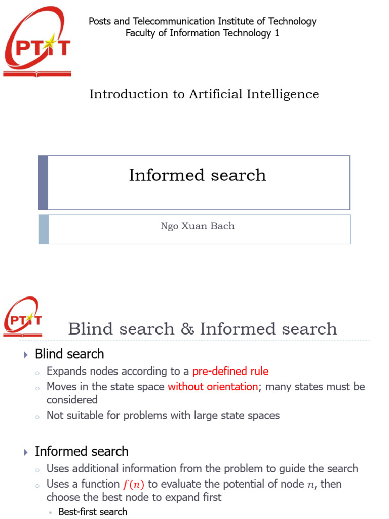 Informed Search Techniques Overview | PDF | Computer Science ...