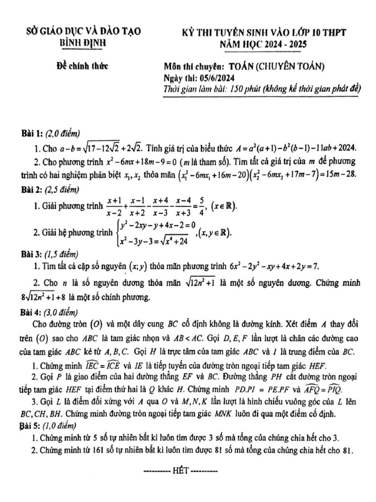 de-tuyen-sinh-lop-10-mon-toan-chuyen-nam-2024-2025-so-gddt-binh-dinh | PDF