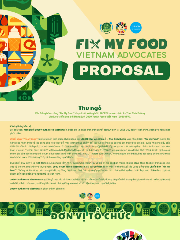 Fix My Food Proposal | PDF