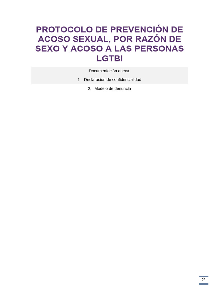 Protocolo Acoso Sexual | PDF | Acoso sexual | Derechos humanos