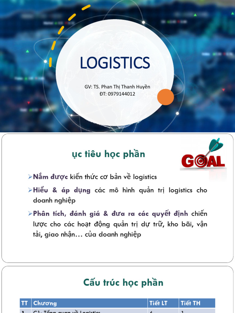 Chap 1 T NG Quan Logitics | PDF