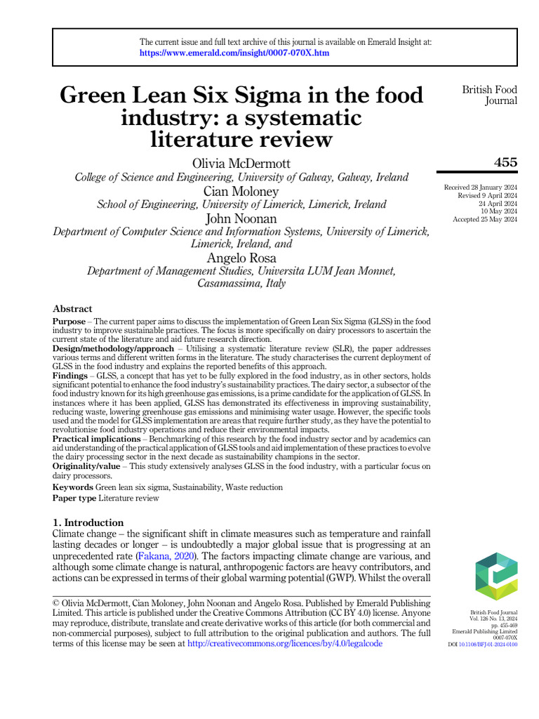10 1108 - BFJ 01 2024 0100 | PDF | Sustainability | Life Cycle Assessment