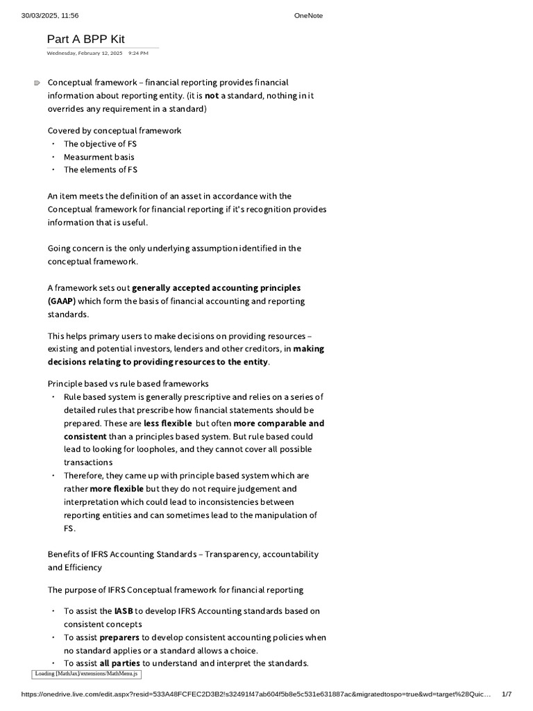 Conceptual Framework for Financial Reporting | PDF | International ...