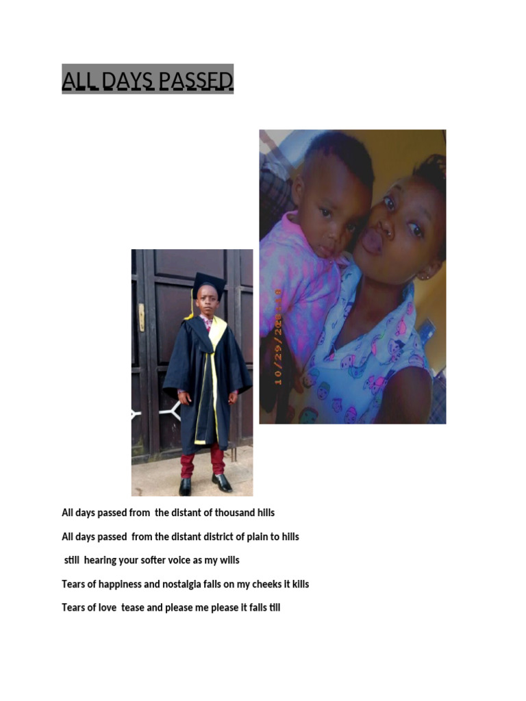 Nostalgic Poem To My Siblings | PDF