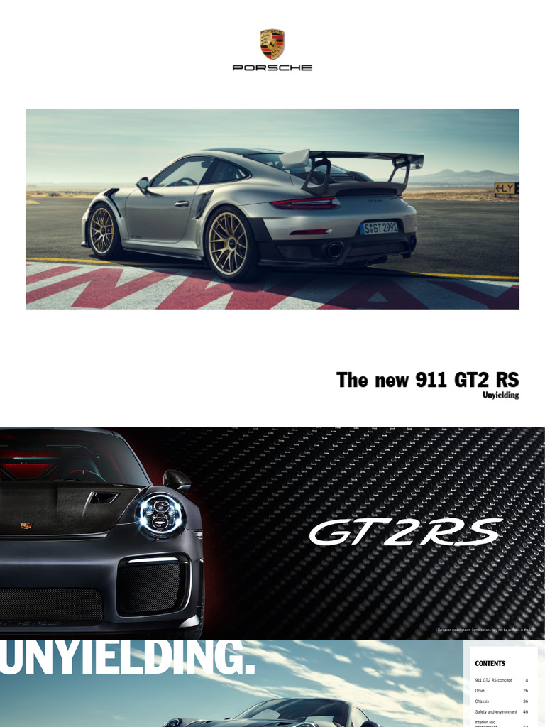 911 GT2 RS Model Brochure | PDF | Turbocharger | Vehicles