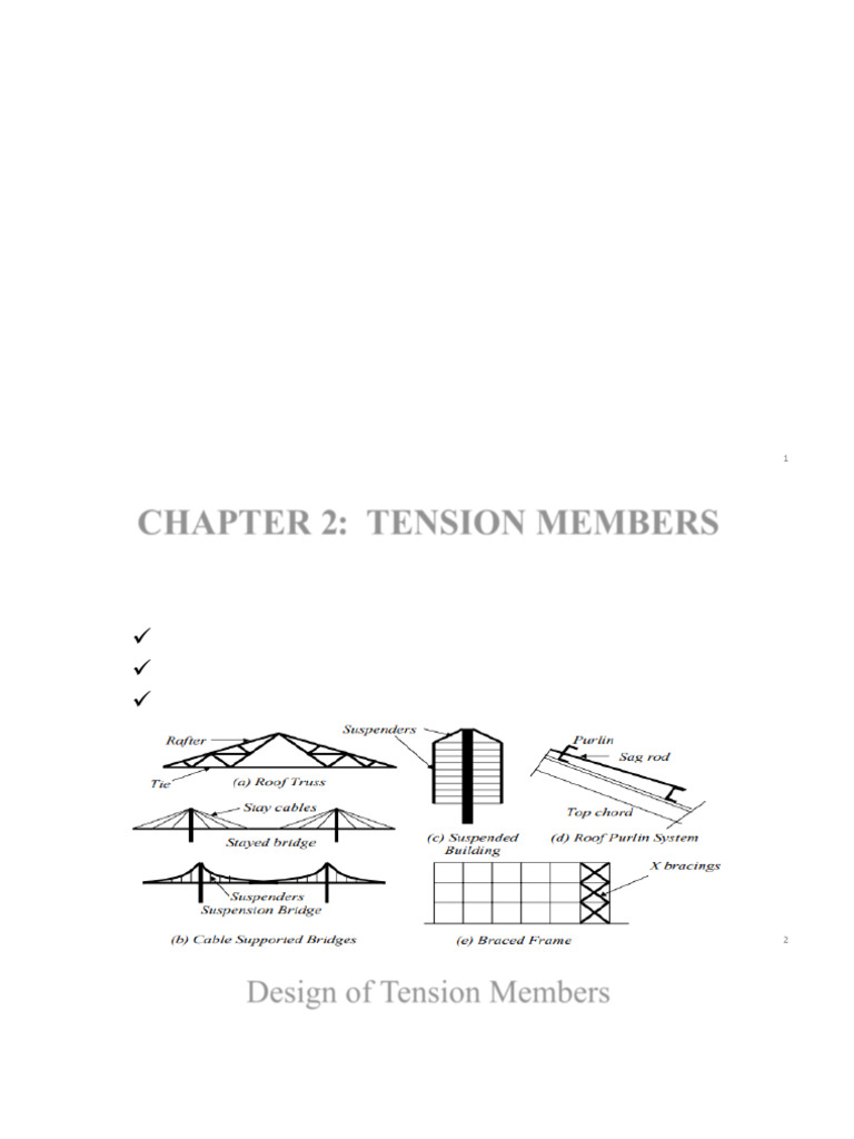 Design of Tension Members in Structures | PDF | Mechanical Engineering ...
