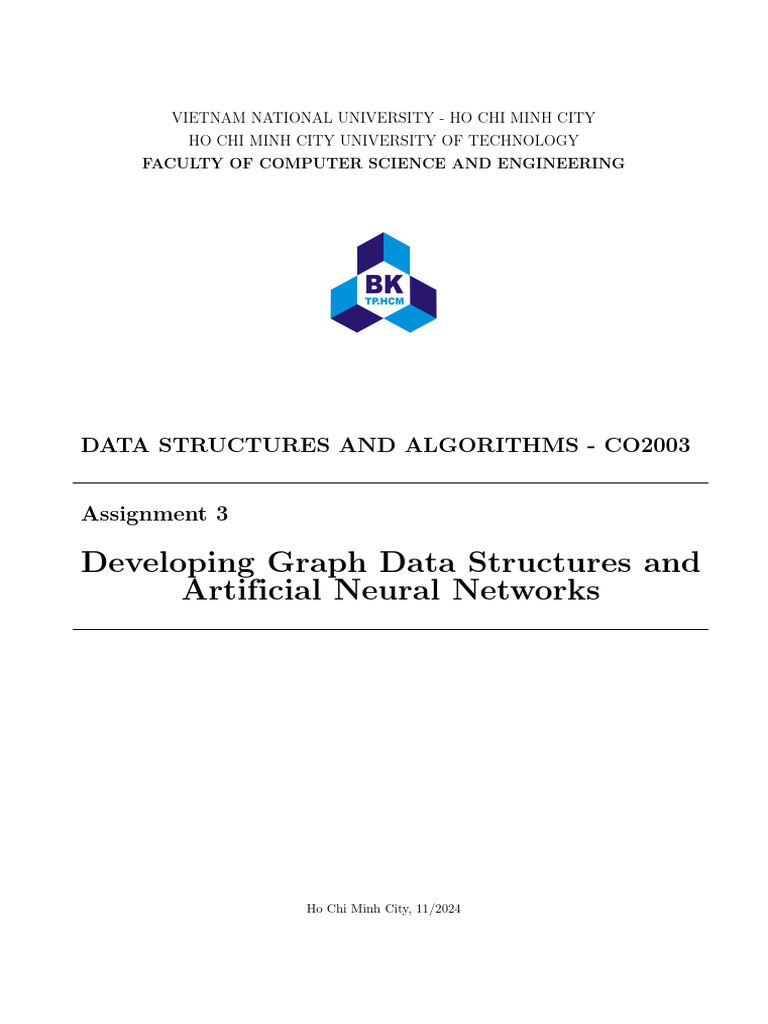 241 CO2003 Assignment 3 EN | PDF | Vertex (Graph Theory) | Constructor (Object Oriented Programming)