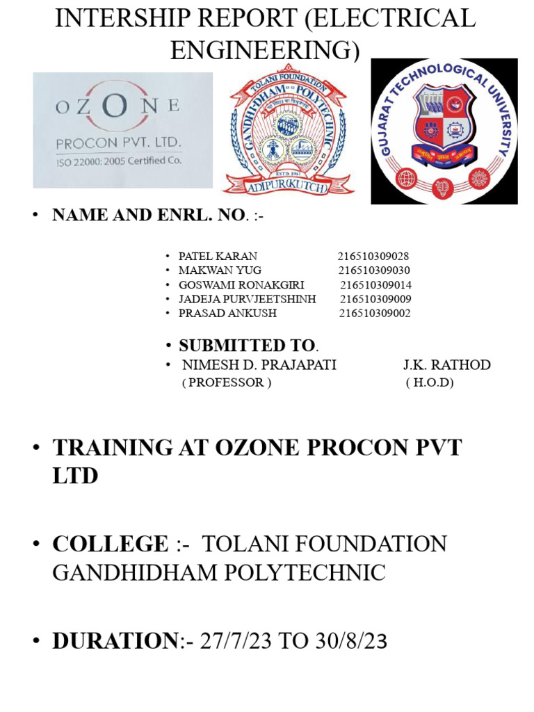 Intership Report (Electrical Engineering) | PDF | Electric Motor | Electromagnetic Induction