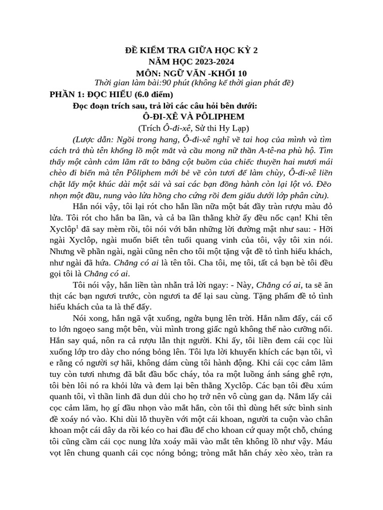 đề 10 | PDF