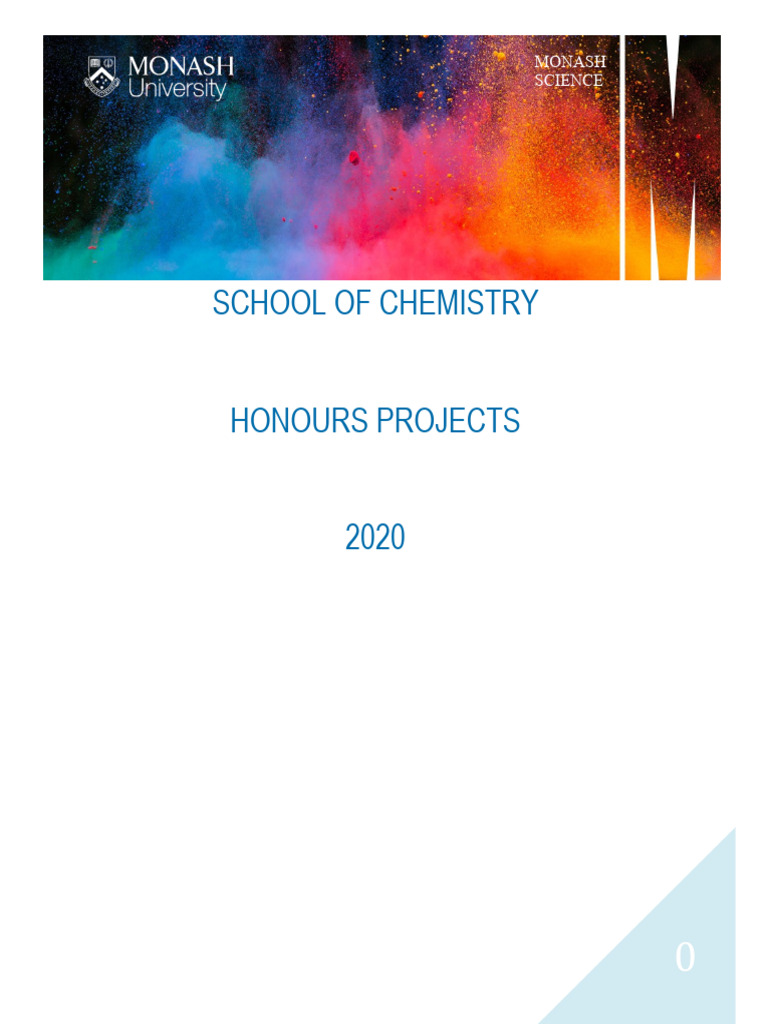 2020-Honours-Projects | PDF | Catalysis | Adsorption
