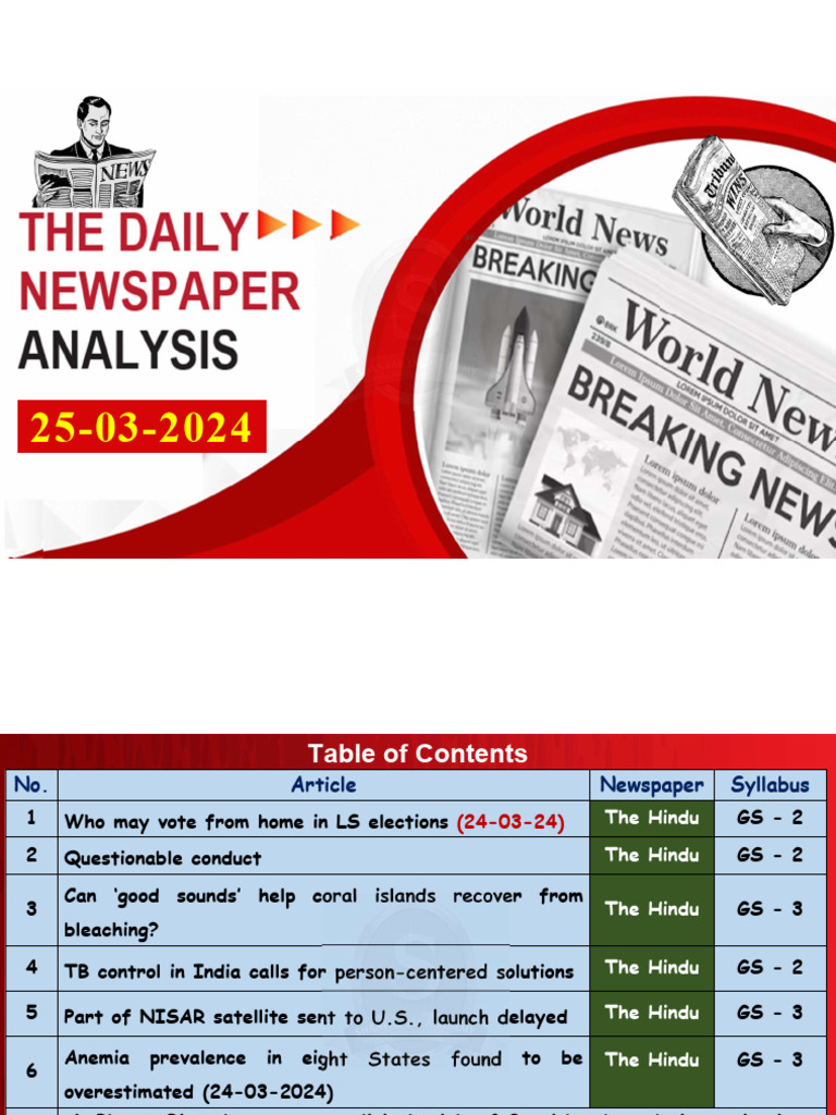25-03-2024 Notes With Annotation | PDF | Tuberculosis | Coral Reef