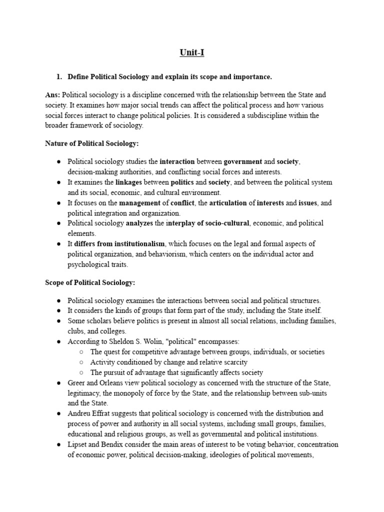 Political Sociology and Caste Dynamics | PDF | Power (Social And ...