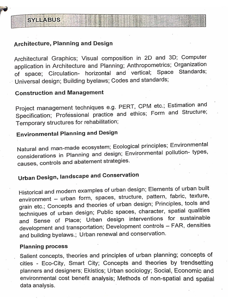 Architectural Assistant in NDMC | PDF