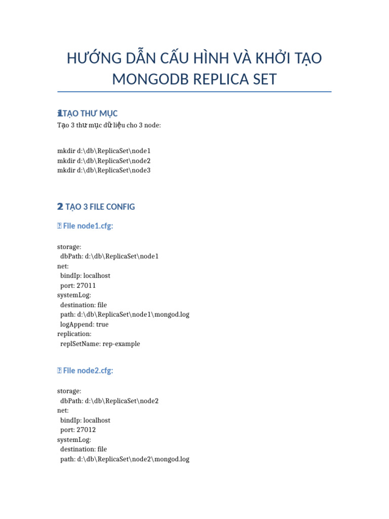 Huong_dan_MongoDB_Replica_Set | PDF