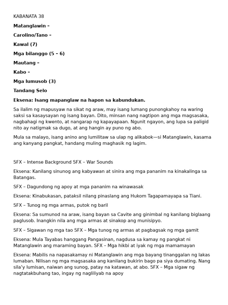 Kabanata 38 | PDF
