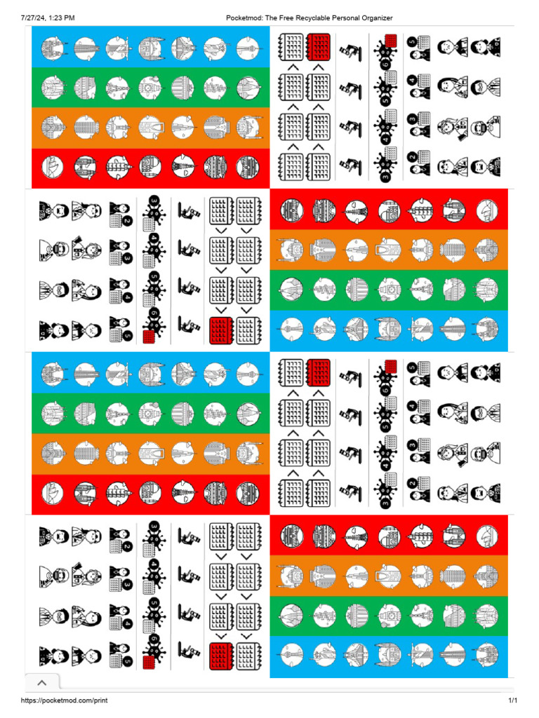 Pocketmod - Pandemic in Your Pocket 7-27-2024 | PDF