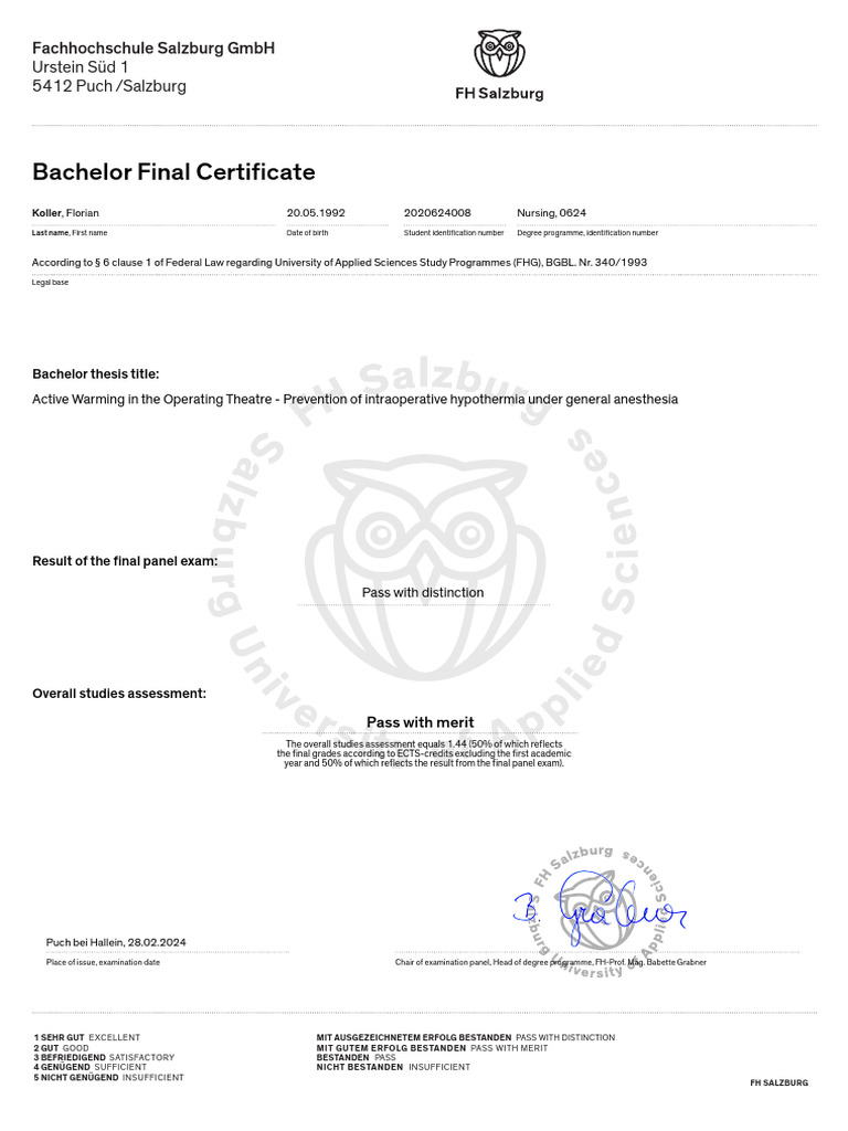 Final Examination Certificate Pdf