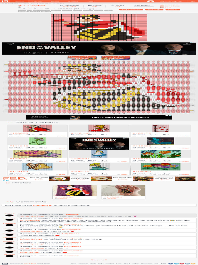 Alpha Pattern 113564 Braceletbook Pdf Foods Cuisine