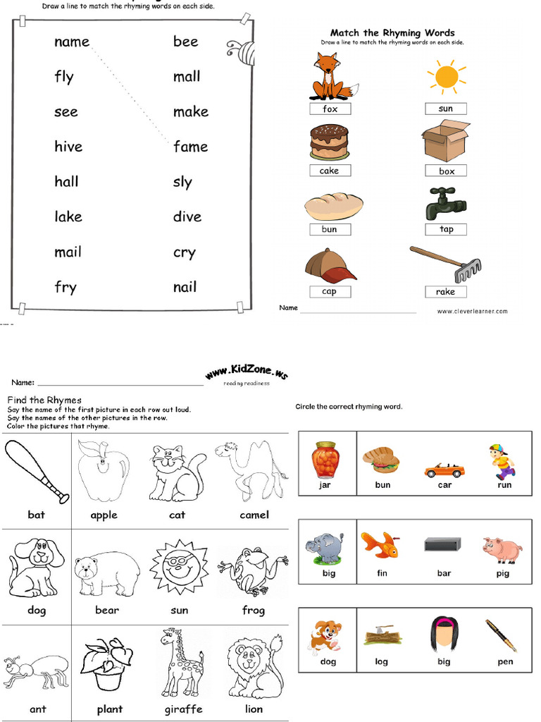 Rhyming Words | PDF