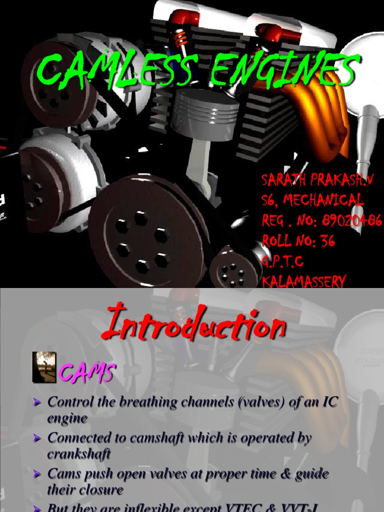 Overview of Camless Engine Technology | PDF | Engines | Valve