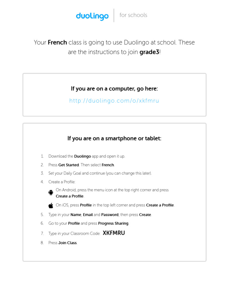 Duolingo Classroom - PDF | PDF