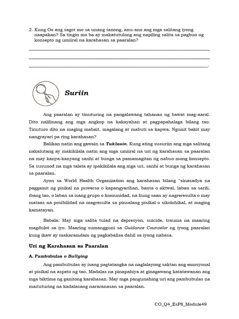 Reading-Material-Valed-8-4th-quarter | PDF