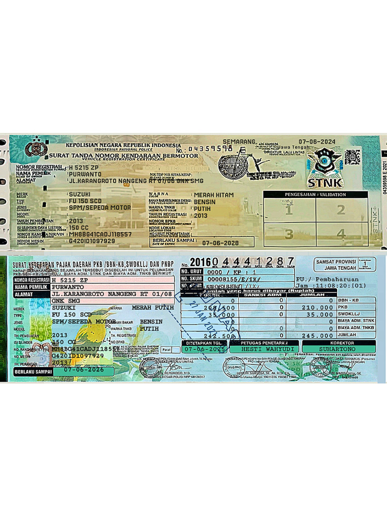 PDF STNK Novan | PDF