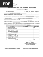 SSS Funeral Claim Application Form | PDF | Pension | Government
