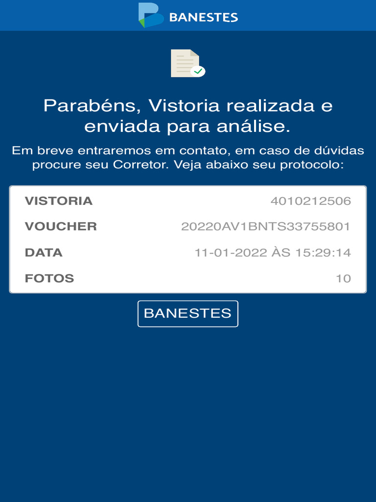 Vistoria Dekra Autotest Concluída | PDF