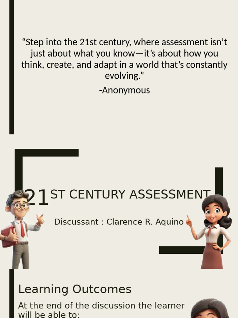 Understanding 21st Century Assessment | PDF | Educational Assessment ...
