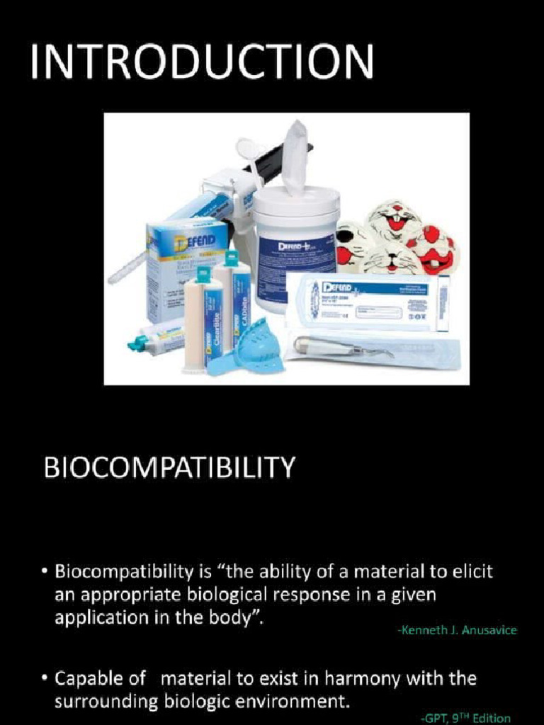 Biocompatibility of Dental Materials | PDF