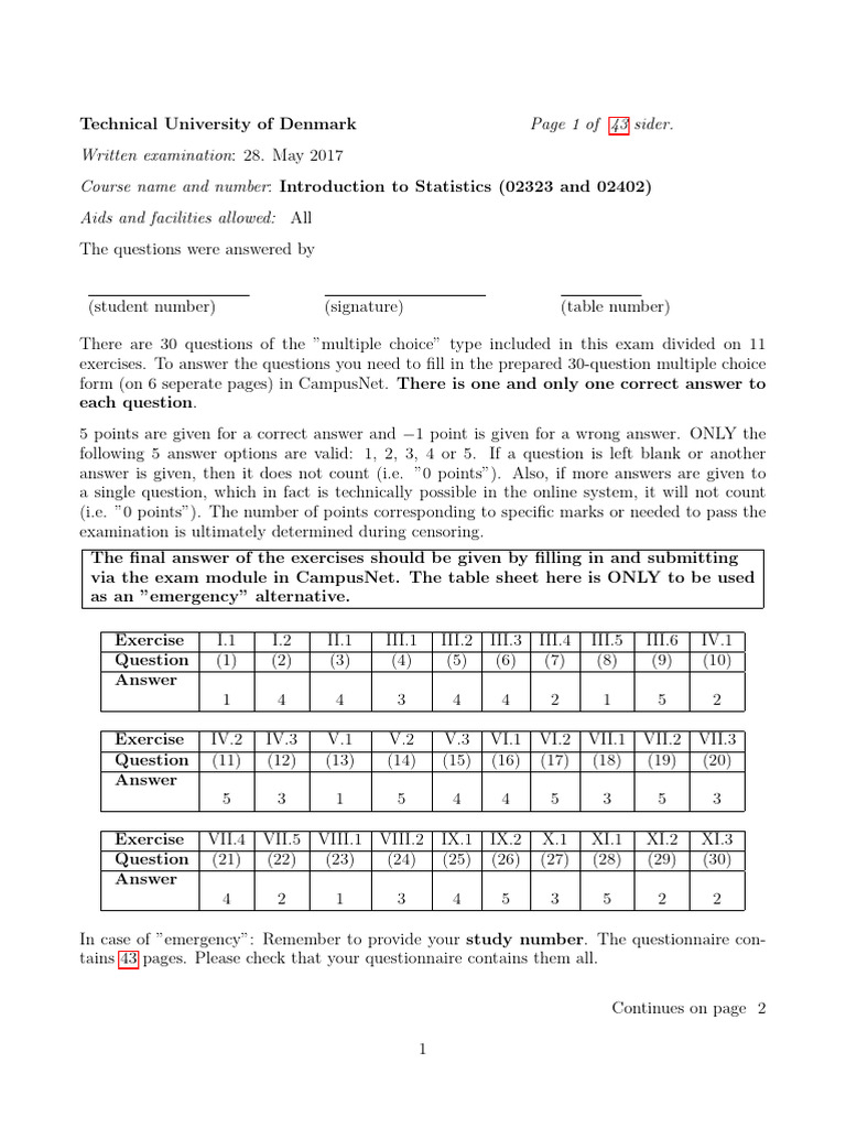 2017may_02323_02402_solution_en | PDF | Standard Deviation | Errors And Residuals