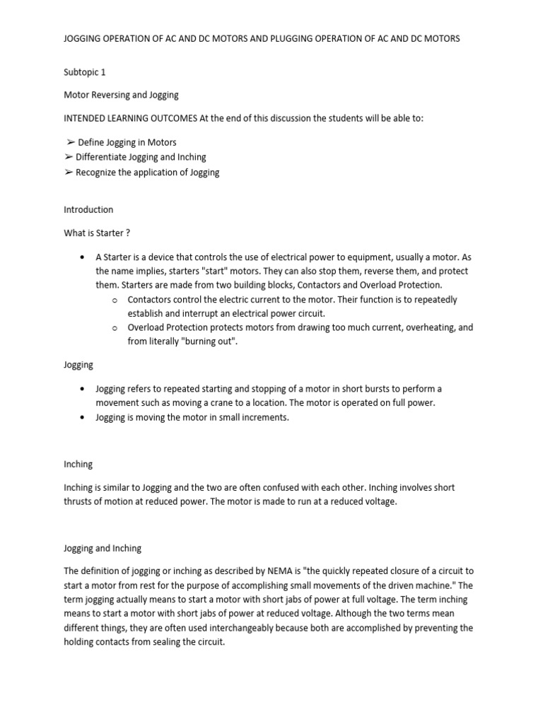 Module 6 Study Guide | PDF | Electric Motor | Switch
