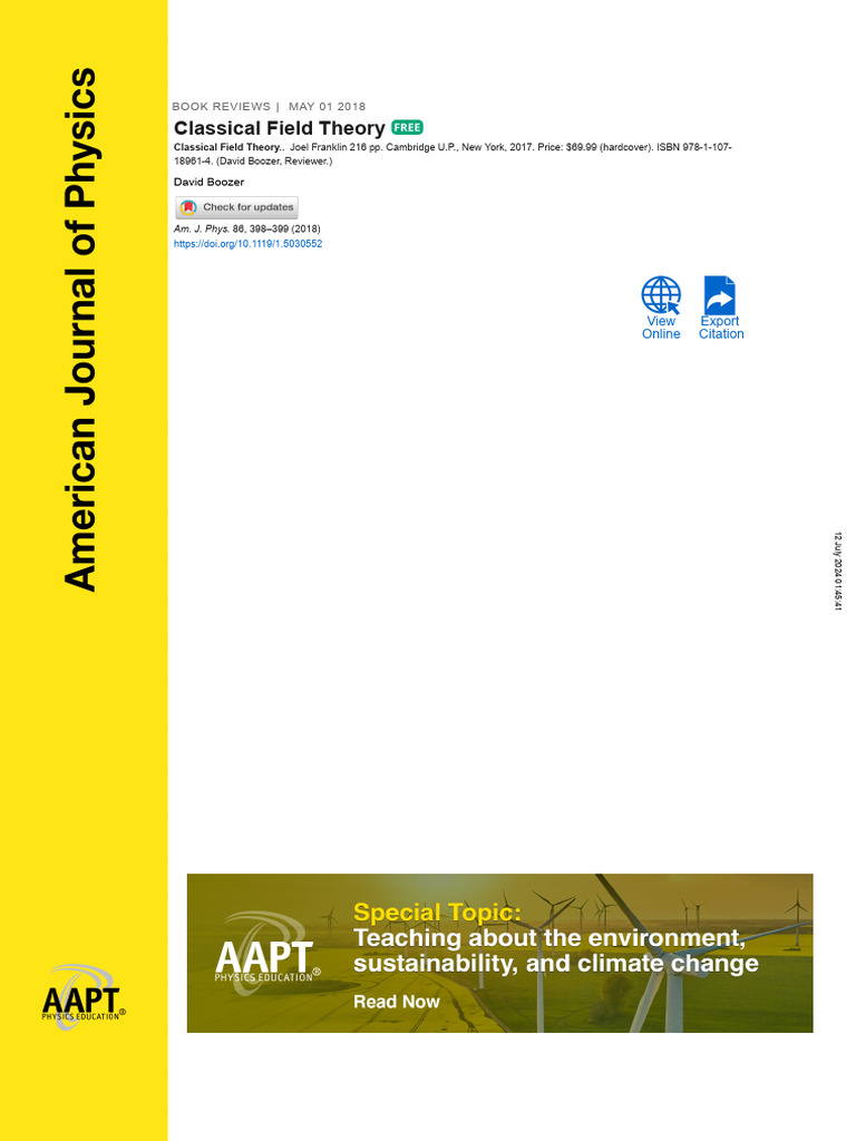 The Lazy Universe - An Introduction To The Principle of Last Action | PDF | Field (Physics ...