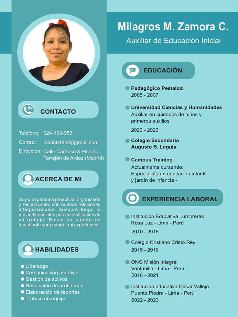 CV Milagros Zamora | PDF
