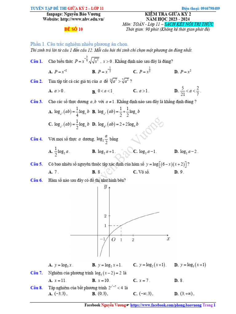 ĐỀ 10 - GK2 - KNTT 11 | PDF