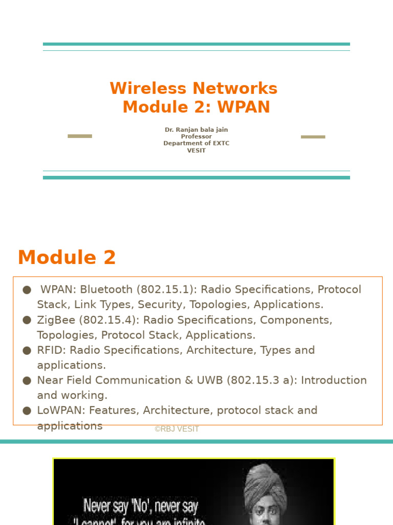 Wn Module 2 Rfid Nfc 6lowpan | PDF | Radio Frequency Identification ...