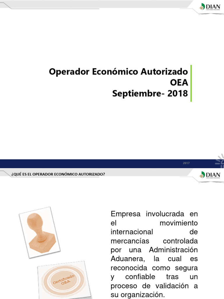 Operador Económico Autorizado en Colombia | PDF | aduana | Comercio