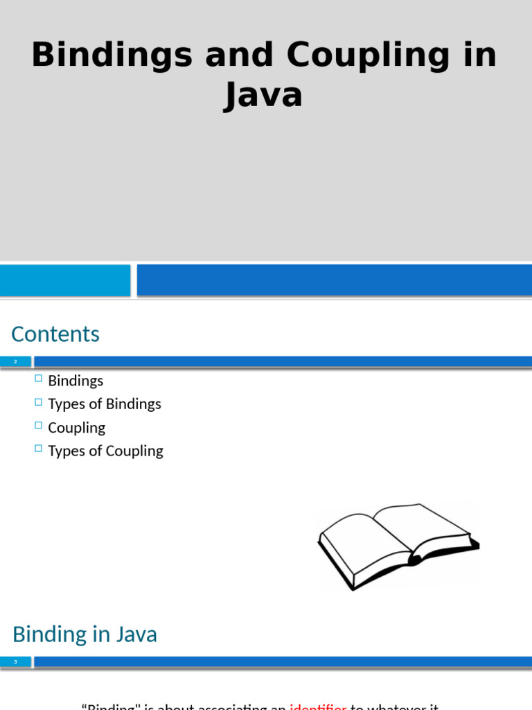 Binding and Coupling Part 2 Week 6 Session 2 | PDF | Method (Computer Programming) | Class ...