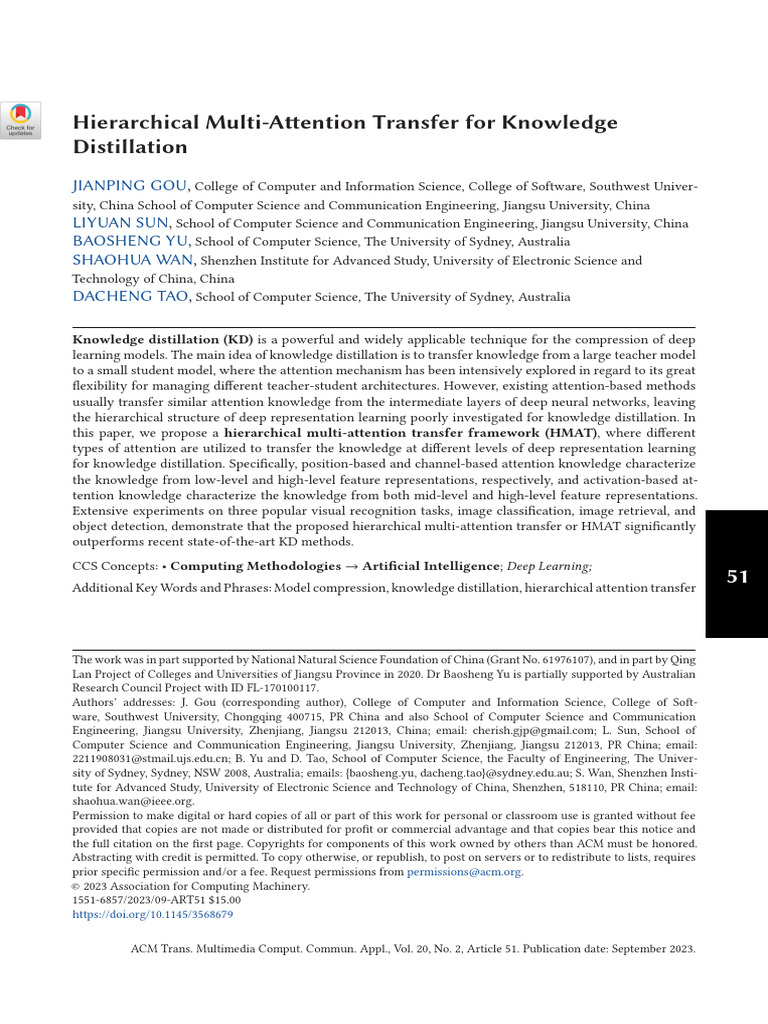 Hmat KD | PDF | Deep Learning | Attention