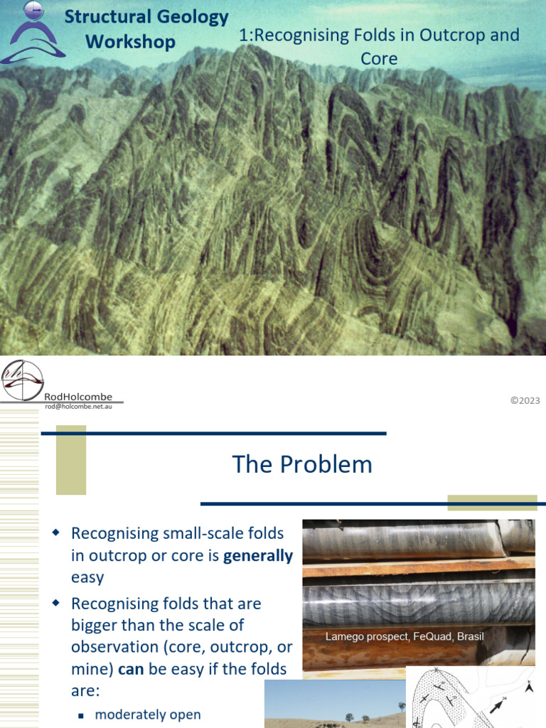 RJH Workshop Module 01 Recognising Folds in Outcrop and Core Web | PDF | Geology