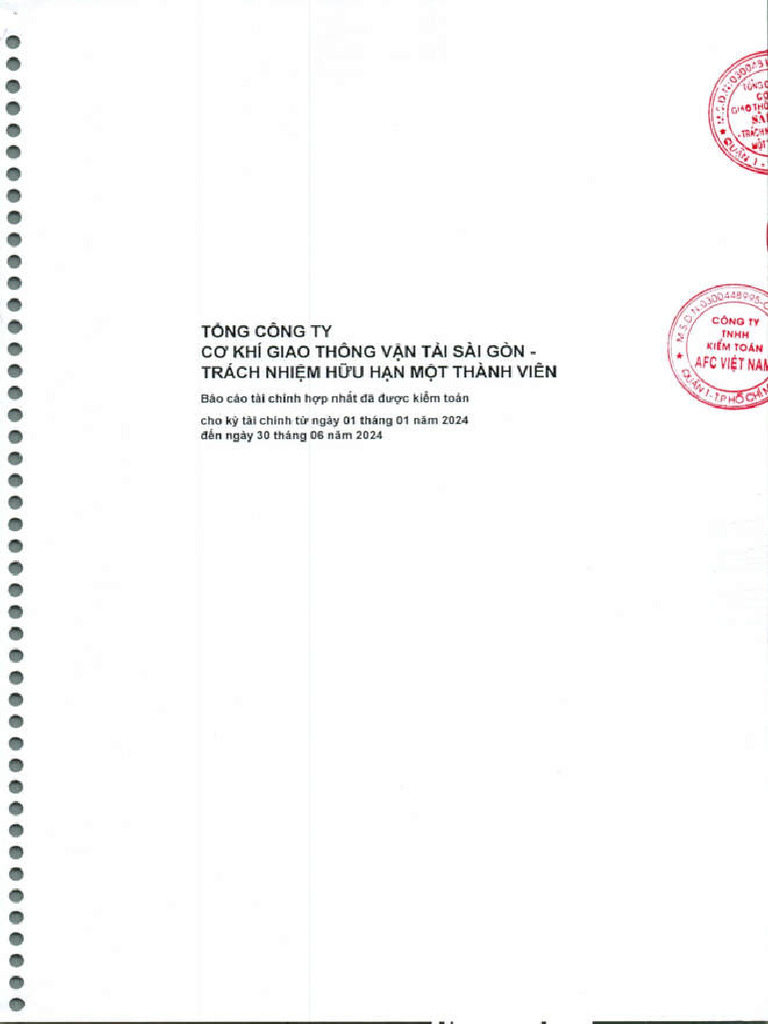 Samco 6 Thang 2024 Kiem Toan | PDF