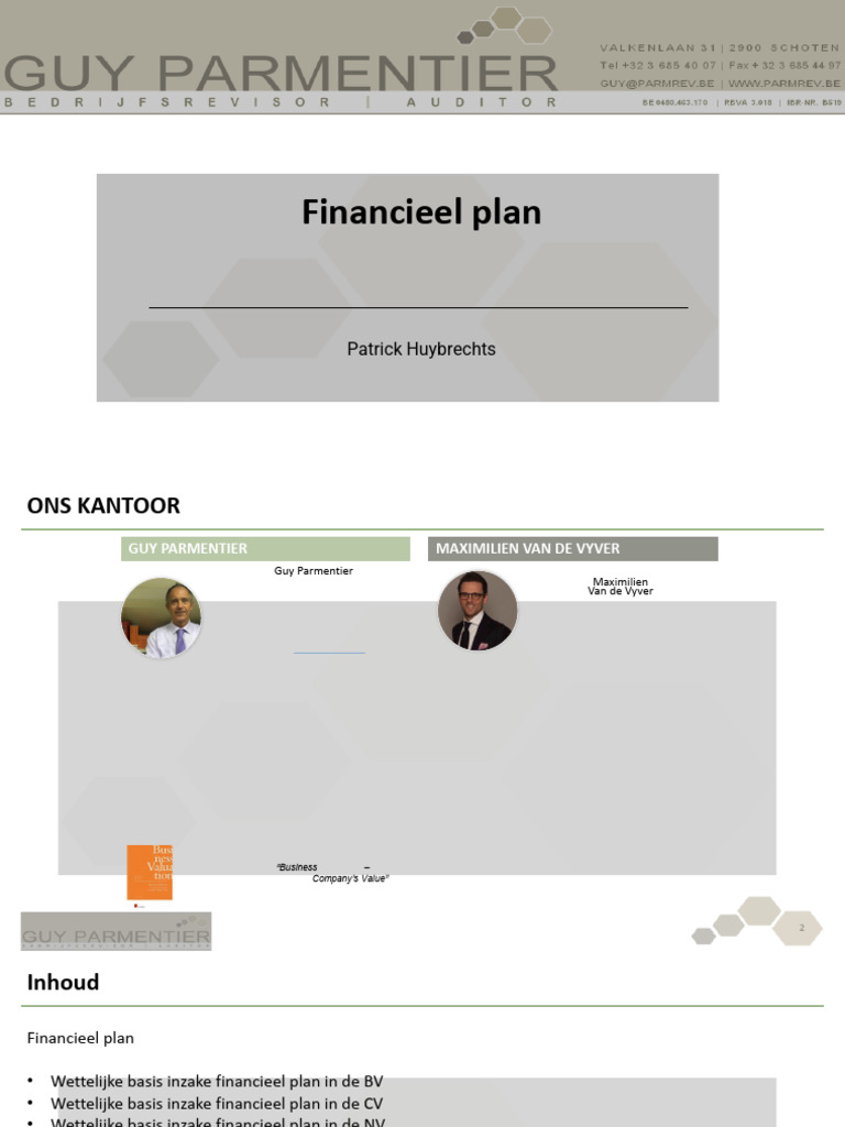 Financieel Plan | PDF